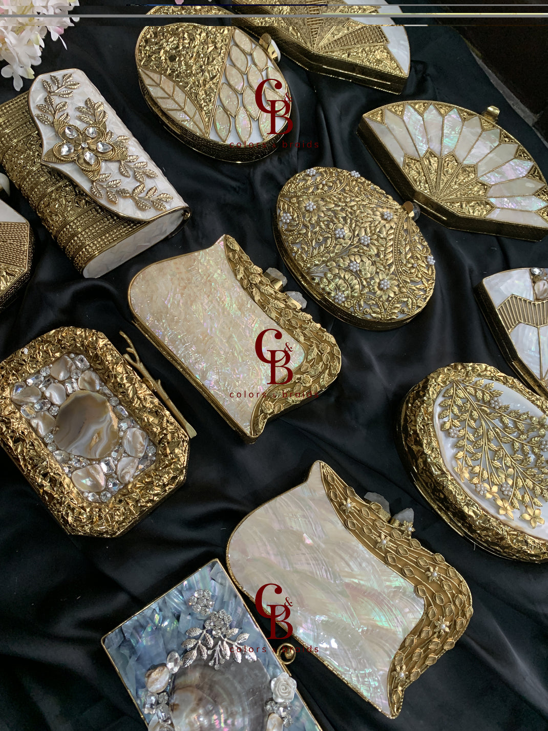 Luxe Mother of Pearl Clutches – colorsandbraids
