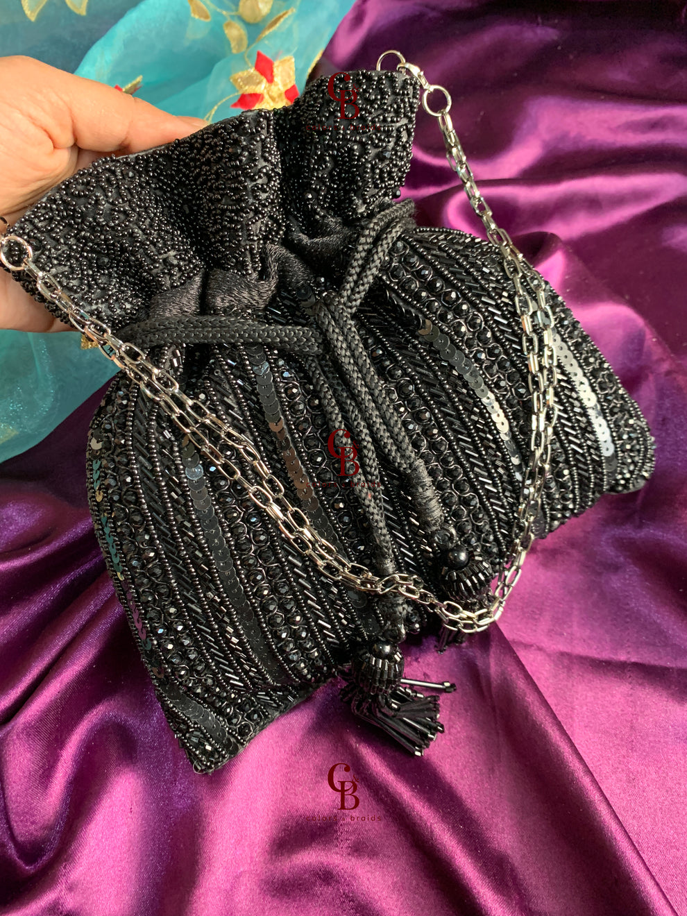 Silk Splendor Sack Potli – colorsandbraids